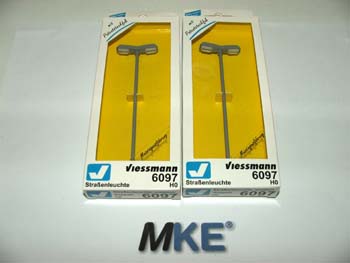 Lampen und Leuchten Viessmann 6097 Straßenleuchte, doppelt, 2 Stück