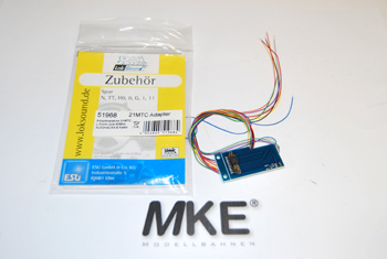 Digital Zubehör ESU Zubehör ESU 51968 21 pol mtc Adapterplatte mit 6 ...